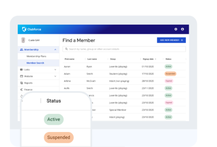 Memberships - Clubforce