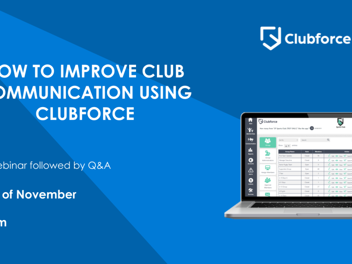 How To Improve Club Communication using Clubforce - Clubforce