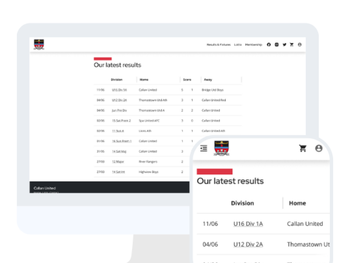 League and Competition Management - Clubforce