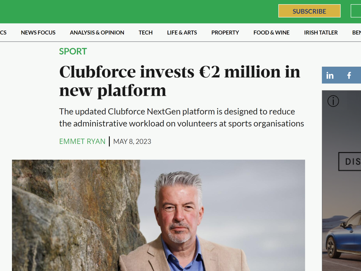 Clubforce rolls out big update to management system - Clubforce Clubforce rolls out big update to management system - Clubforce