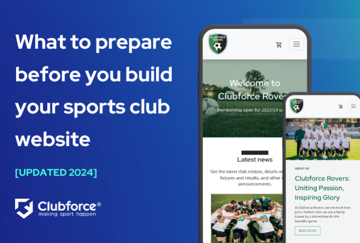 What to prepare before you build your sports club website